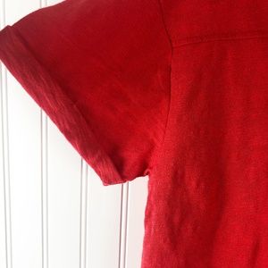 Splendid | Tops | New Splendid Tie Hem Button Front Top Red Amore ...